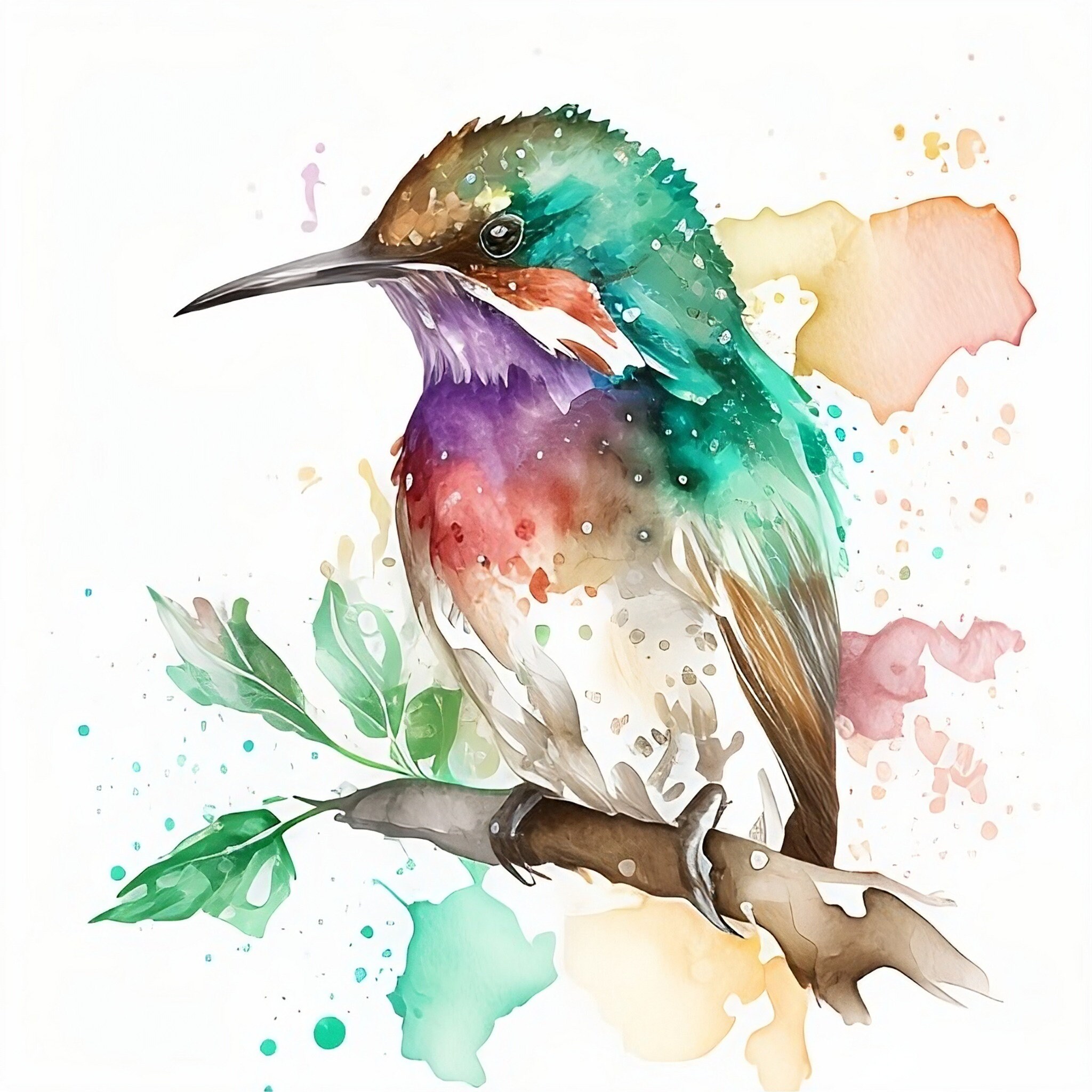 Watercolor Birds Clipart, 20 High Quality Jpgs, Digital Paper Craft ...