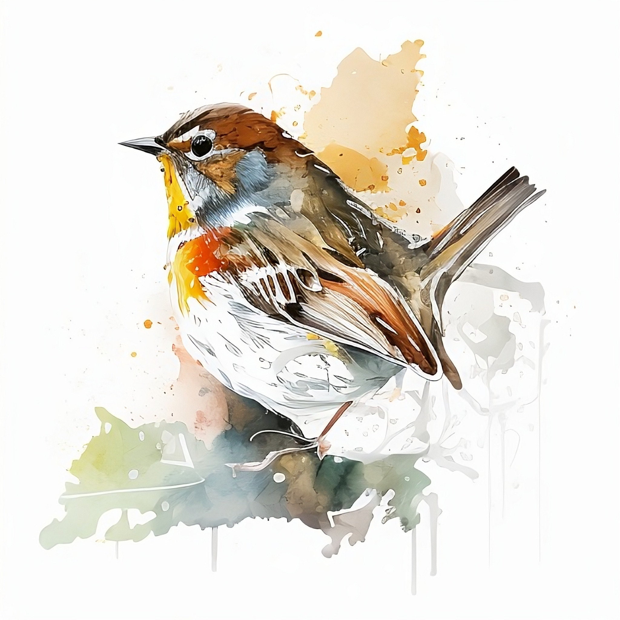 Watercolor Birds Clipart 20 High Quality Jpgs Digital Paper - Etsy