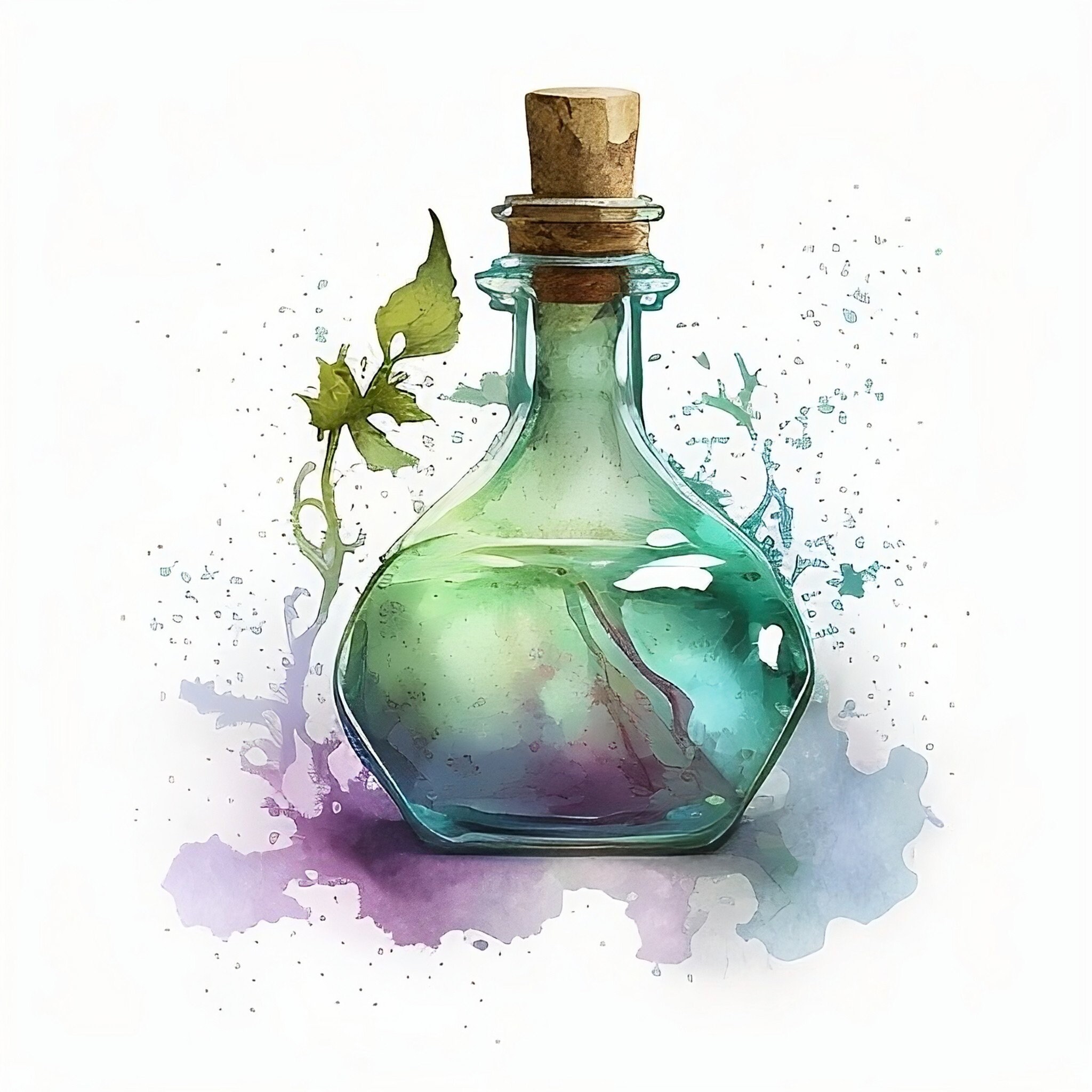 Potion Bottle Journaling Clipart 20 High Quality Jpgs, Commercial Use ...