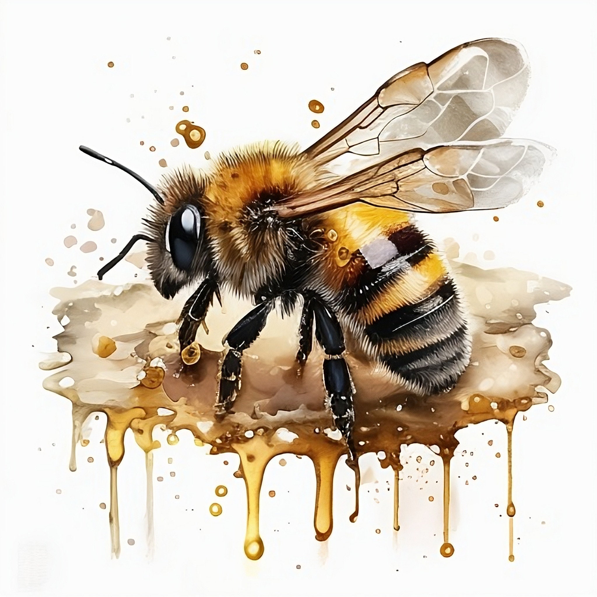 Bumblebee Clipart, 20 High Quality Jpgs, Digital Paper Craft, Mixed ...