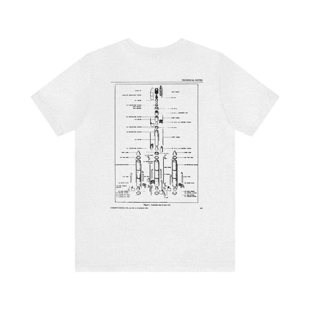 ISRO ASLV Rocket Technical Drawing Unisex Shirt - Etsy