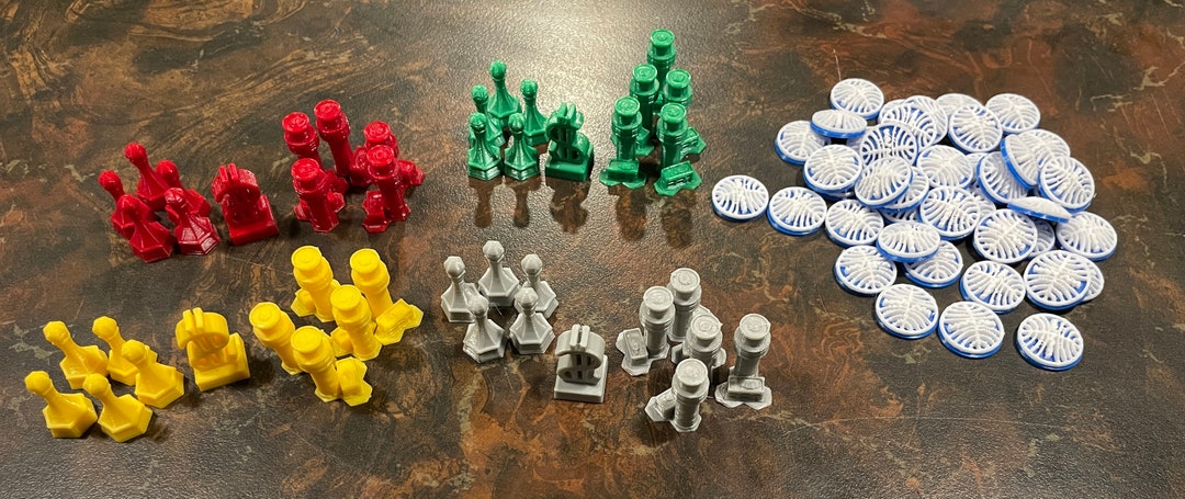 Pan Am Board Game 84 Piece Route Marker and Player Token - Etsy