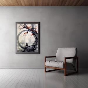 Zen Painting. Enso Tree. Meditation. Japanji. - Etsy