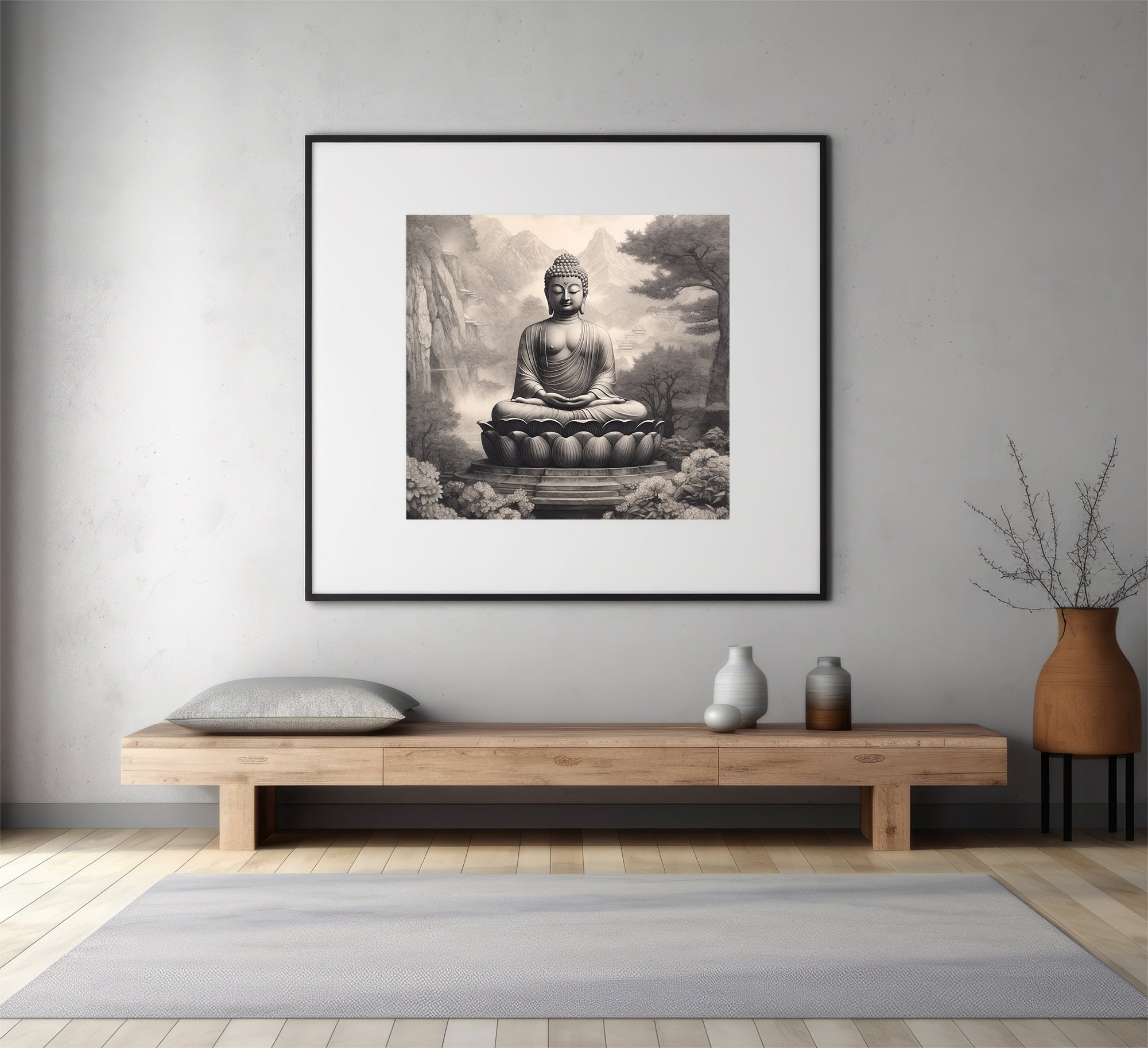 The Buddha. Zen Wall Art. Printable Wall Art. - Etsy