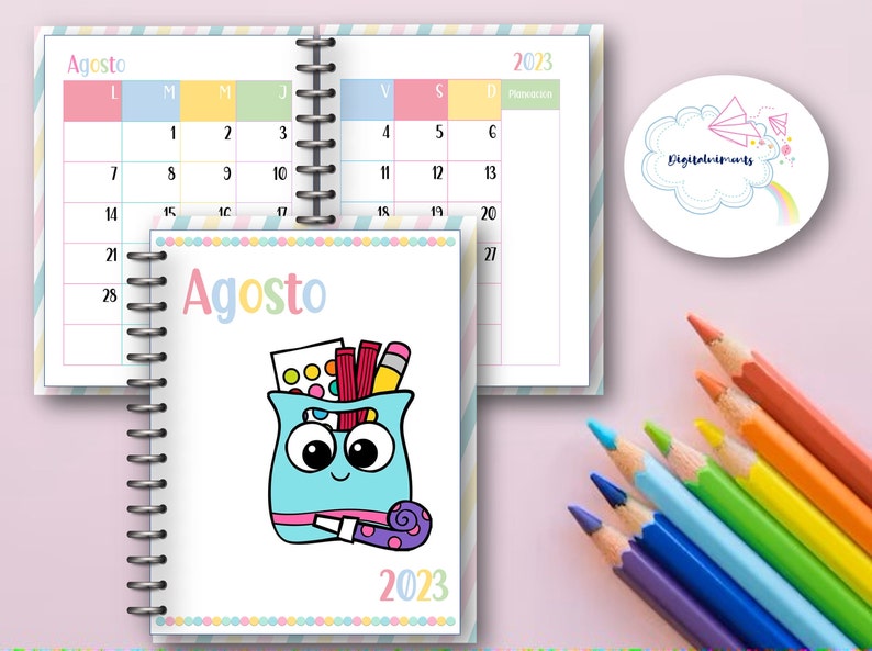 Digital Editable Teacher Agenda and PDF - Etsy