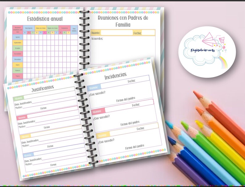 Digital Editable Teacher Agenda and PDF - Etsy