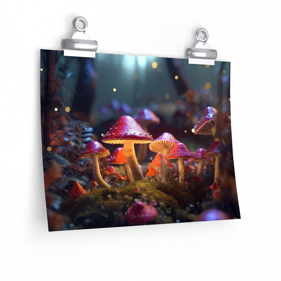 Mushroom Forest Premium Matte Horizontal Posters - Etsy