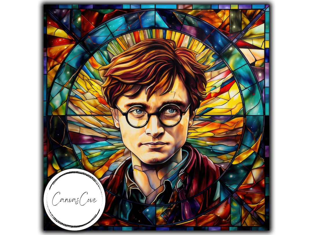 Stained Glass Wizard HP, JPG, Sublimation, Digital Download, Digital ...