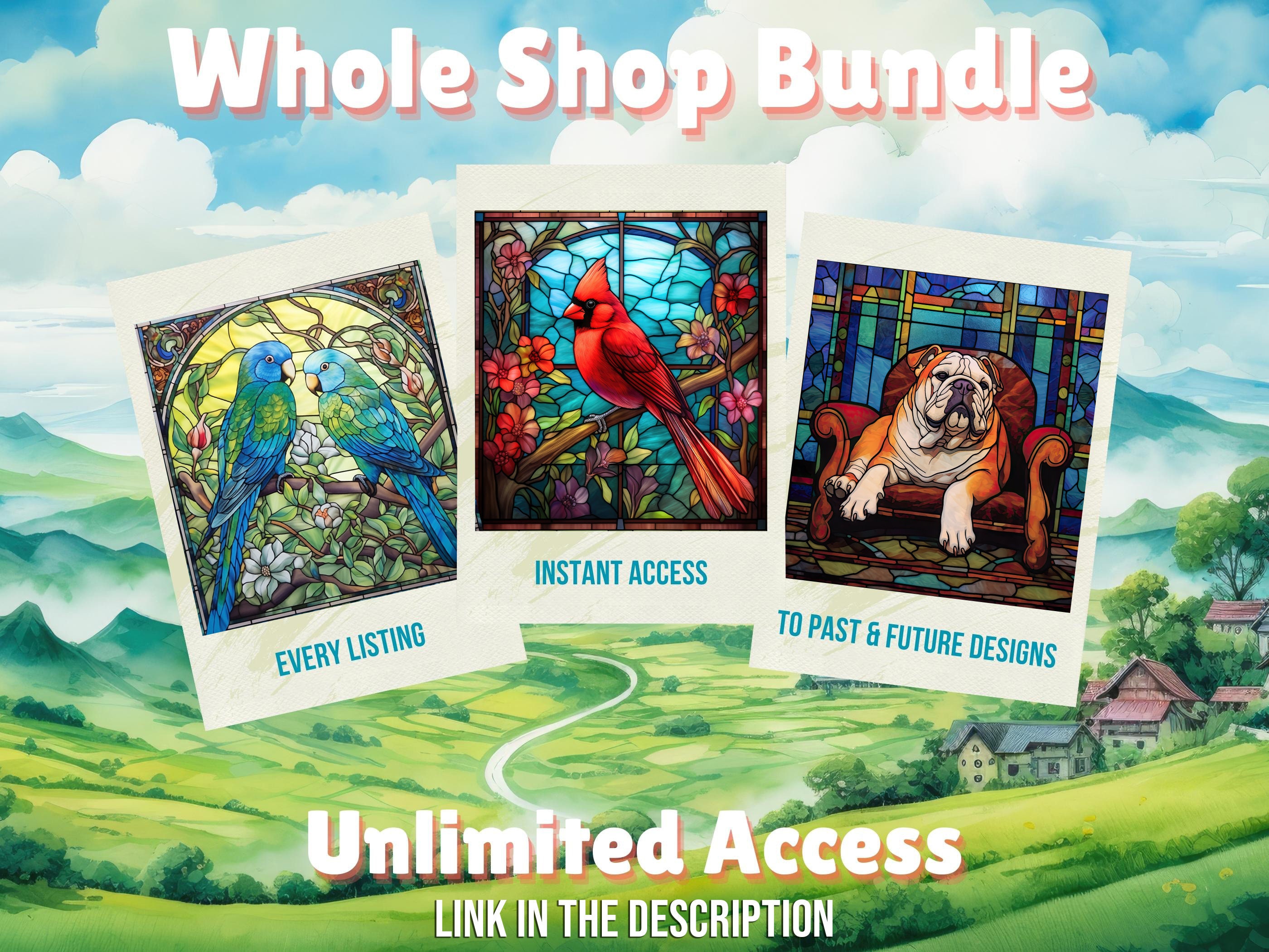 Stained Glass Golden Retriever, Stained Glass , Sublimation Designs ...