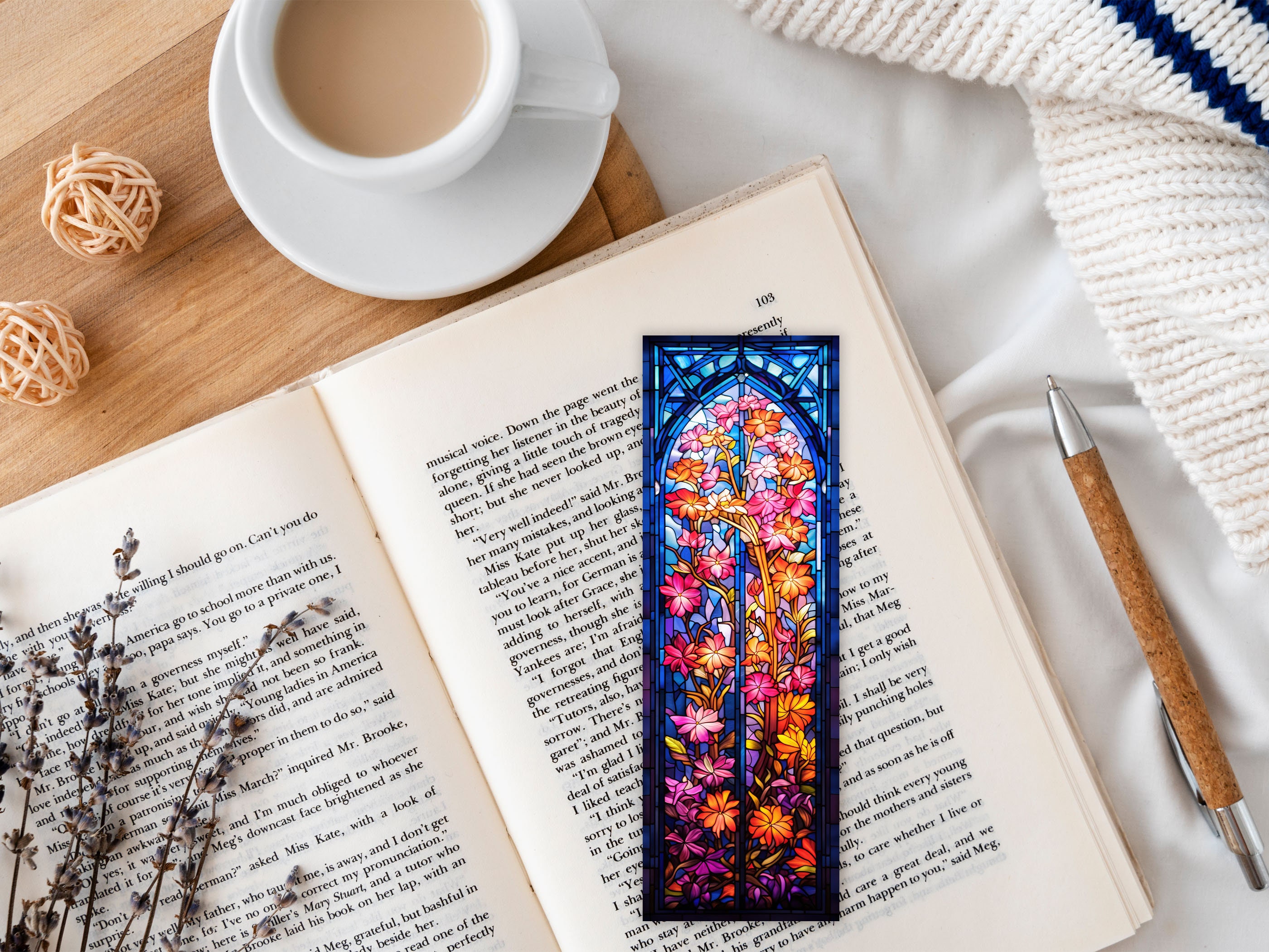 5 Stained Glass Church Windows Bookmark Bundle Stained Glass Decor ...
