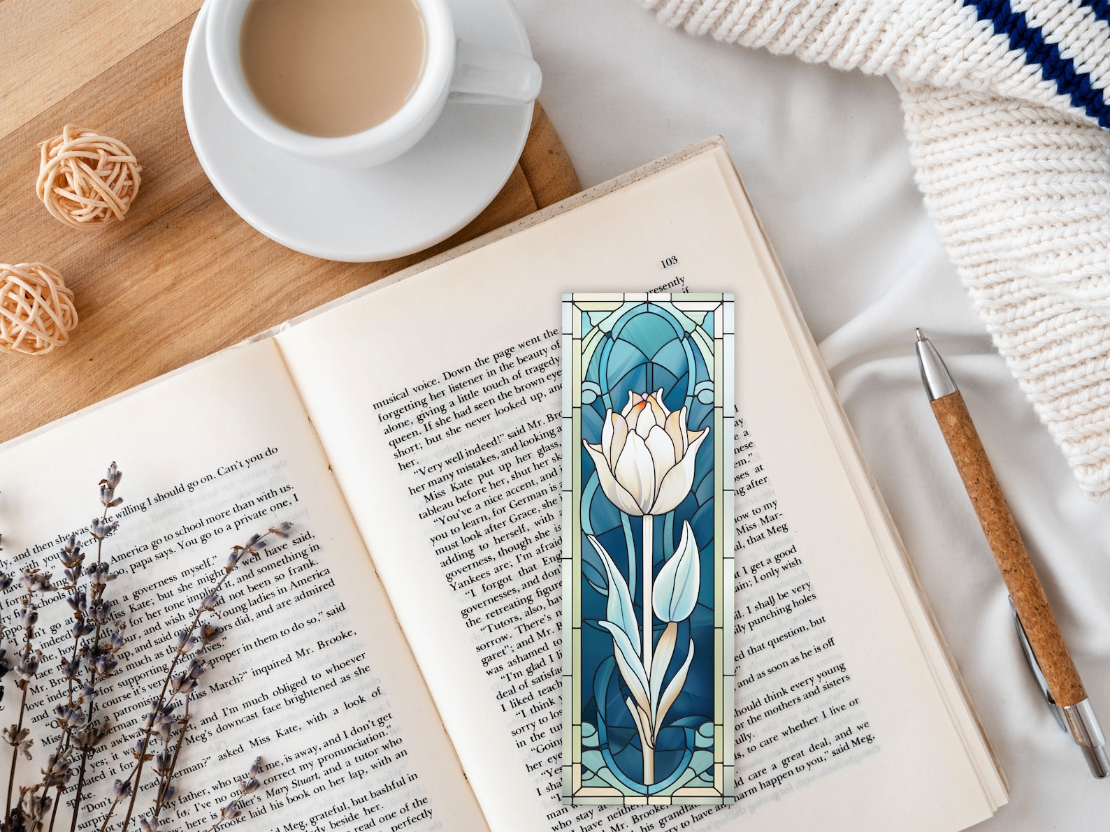 5 Stained Glass Tulip Bookmark Bundle Stained Glass Flower - Etsy
