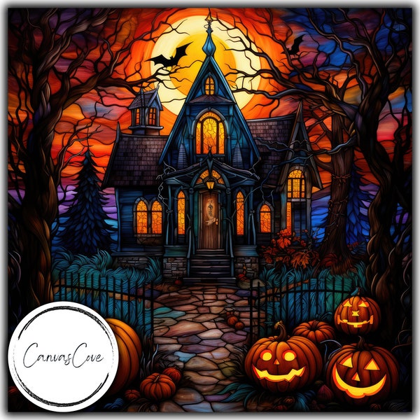 Halloween Stained Glass - Etsy