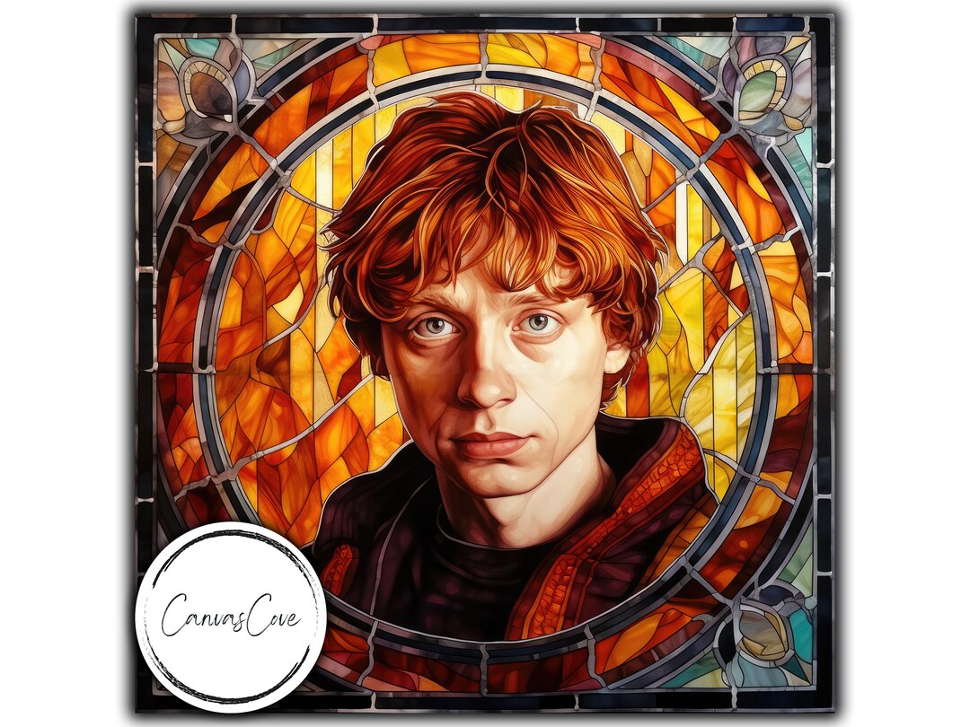 Stained Glass Wizard Weasley, JPG, Sublimation, Digital Download ...