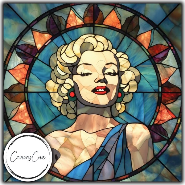 Marilyn Monroe Stained Glass - Etsy