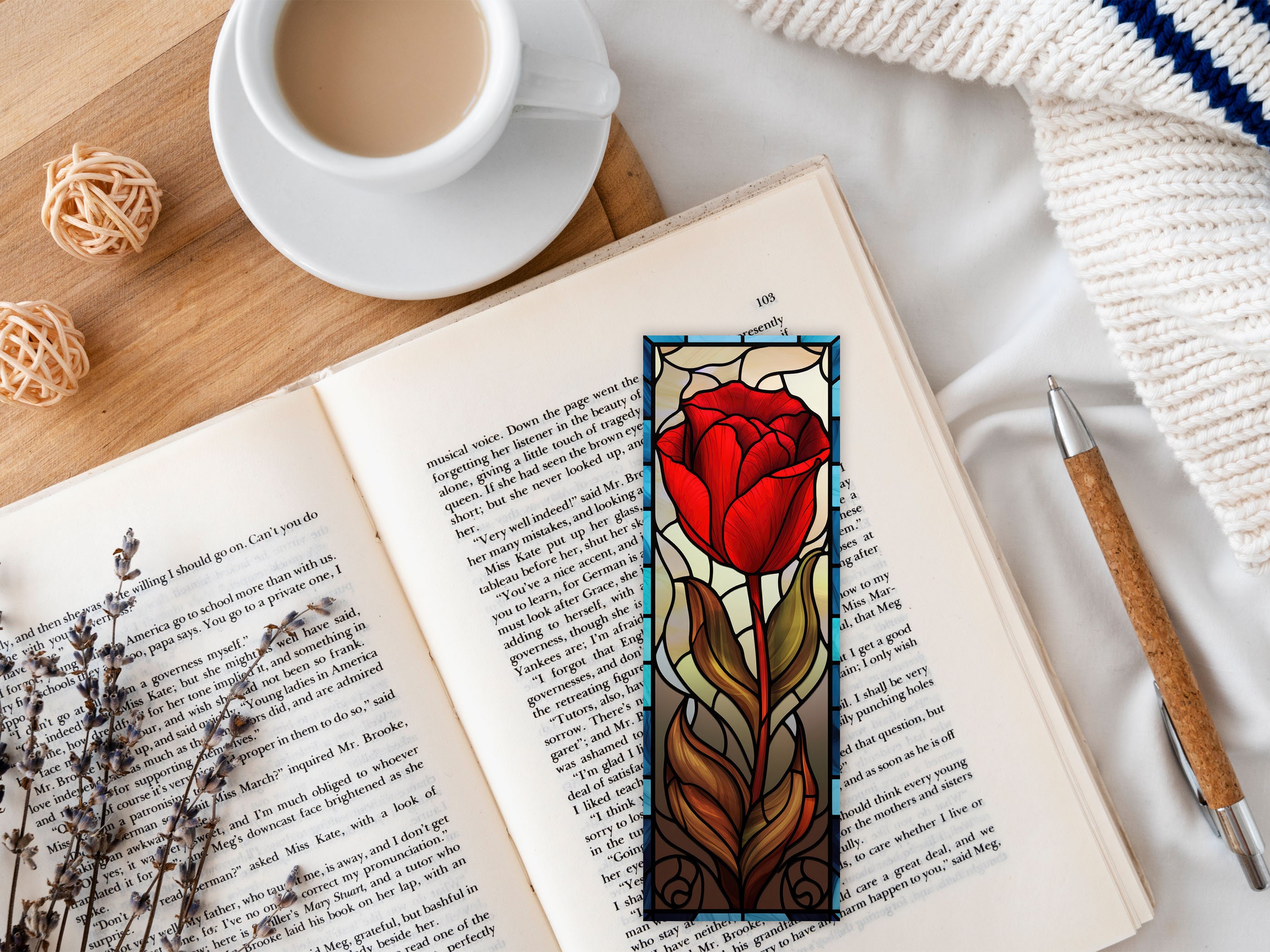 5 Stained Glass Tulip Bookmark Bundle Stained Glass Flower - Etsy