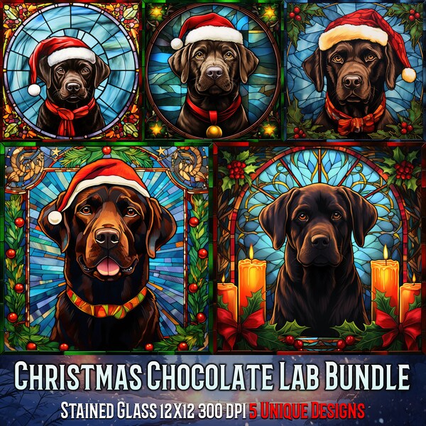 Stained Chocolate Labrador - Etsy