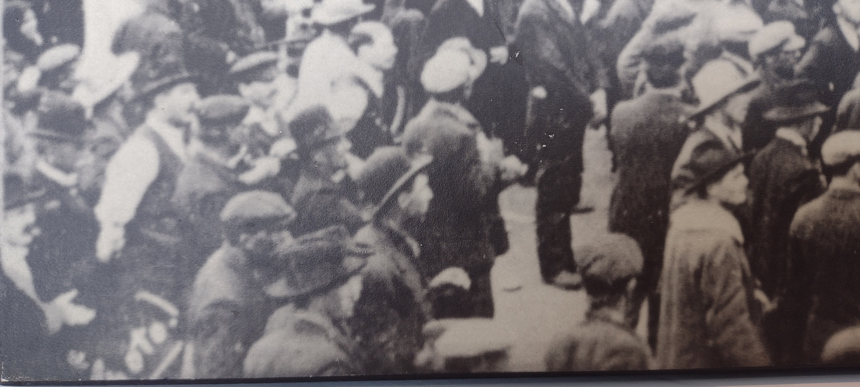Antique Black & White Photograph Laminated the Mayor's Speech Doukhobor ... Antique Black & White Photograph Laminated the Mayor's Speech Doukhobor ...