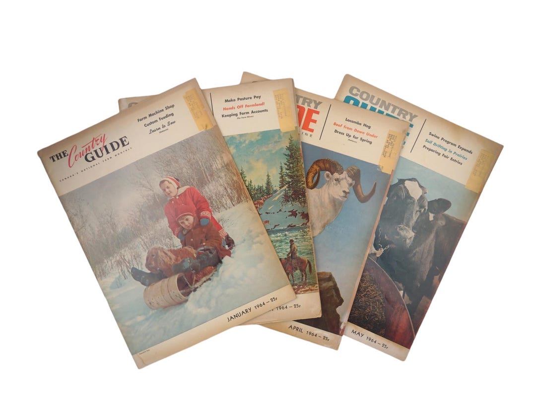 Vintage the Country Guide Magazines - January 1964 & March 1964 - Lot ...