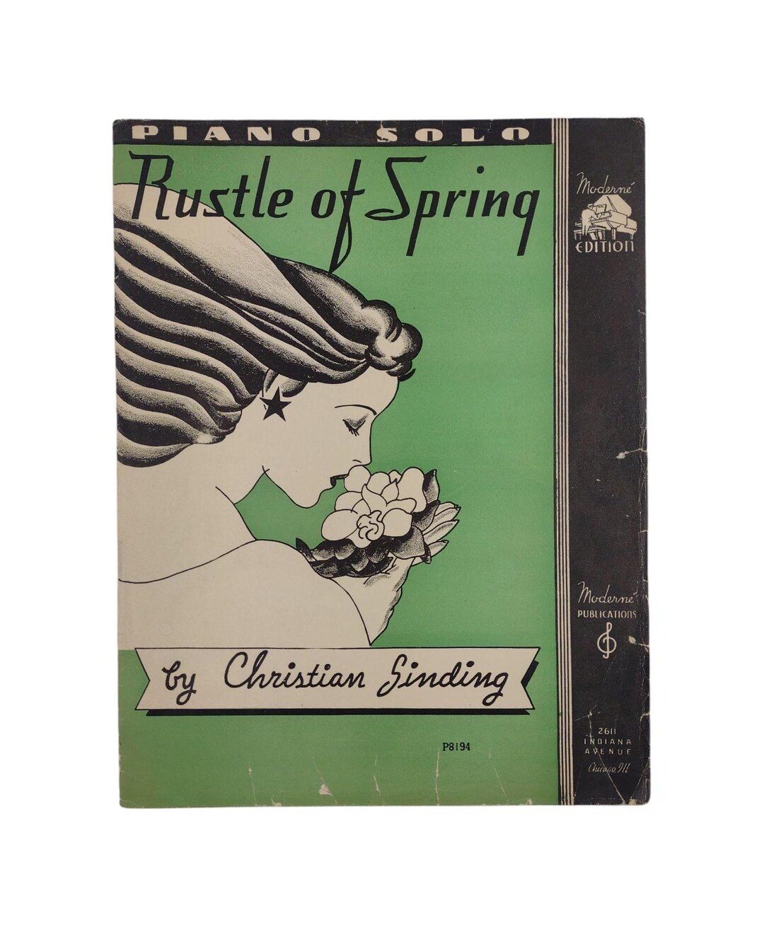Vintage 1936 Rustle of Spring Sheet Music by Christian Sinding ...