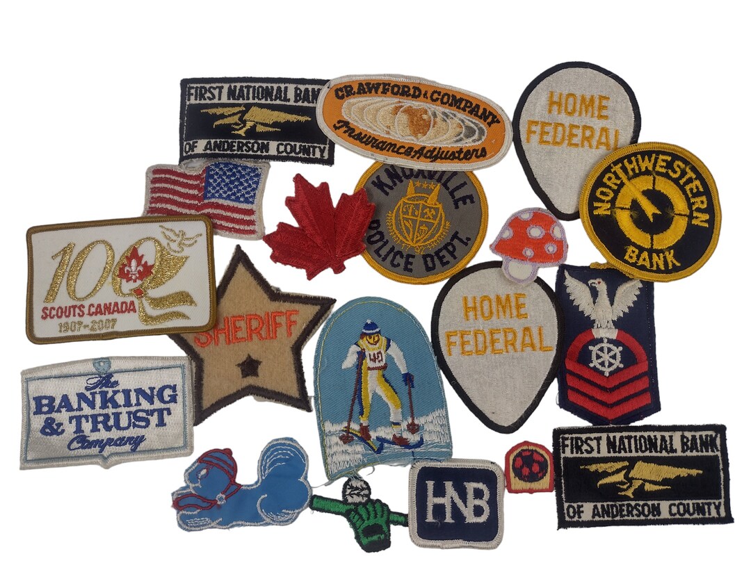 Diverse Assortment of Vintage Patches From the 1970s Suitable for ...