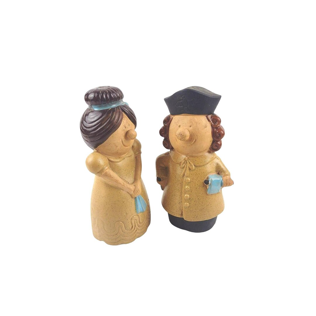 Vintage HH Japan Salt and Pepper Shakers • Colonial Couple • 1970s ...