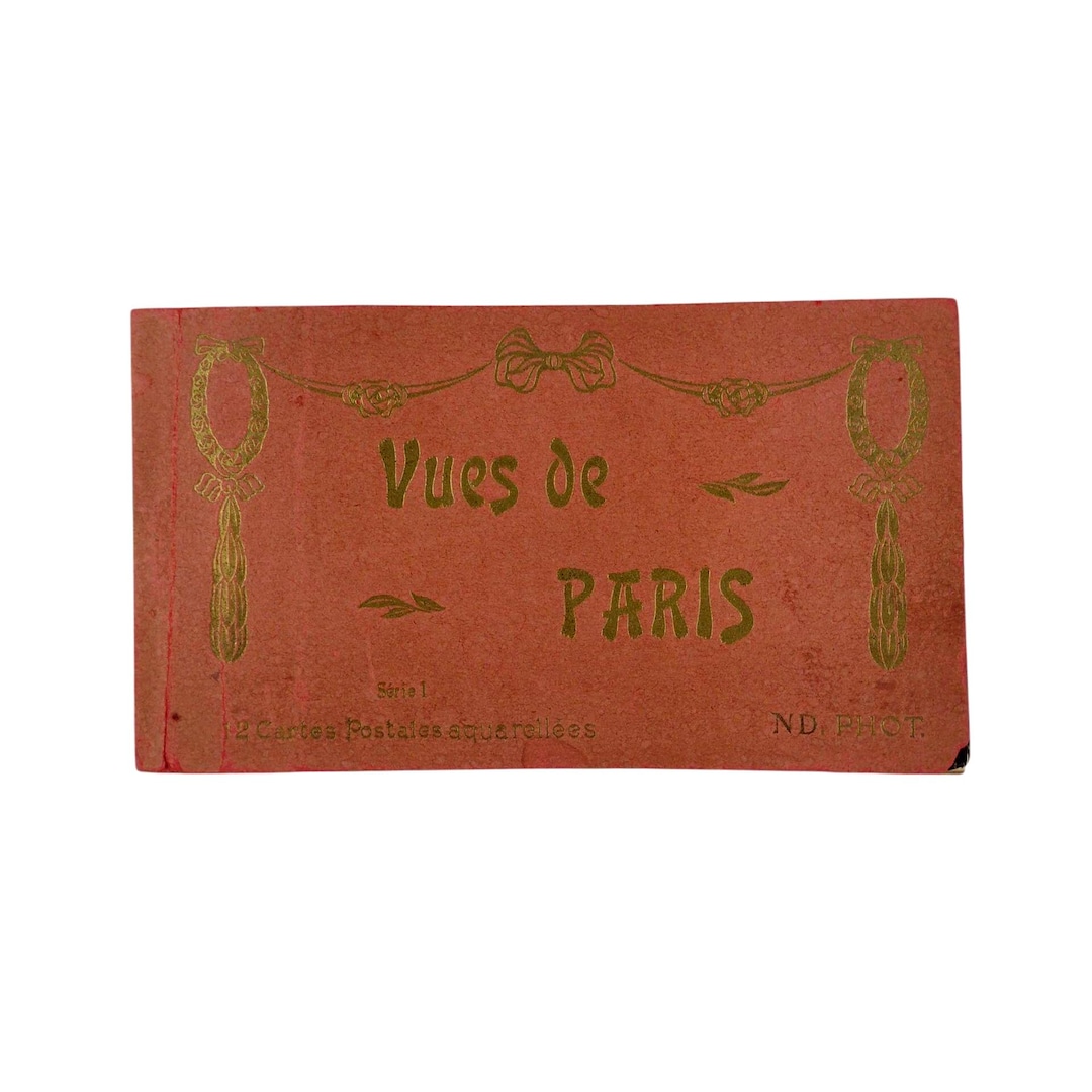Antique Paris Postcard Booklet – Vues De Paris, ND Phot Série 1 - Etsy