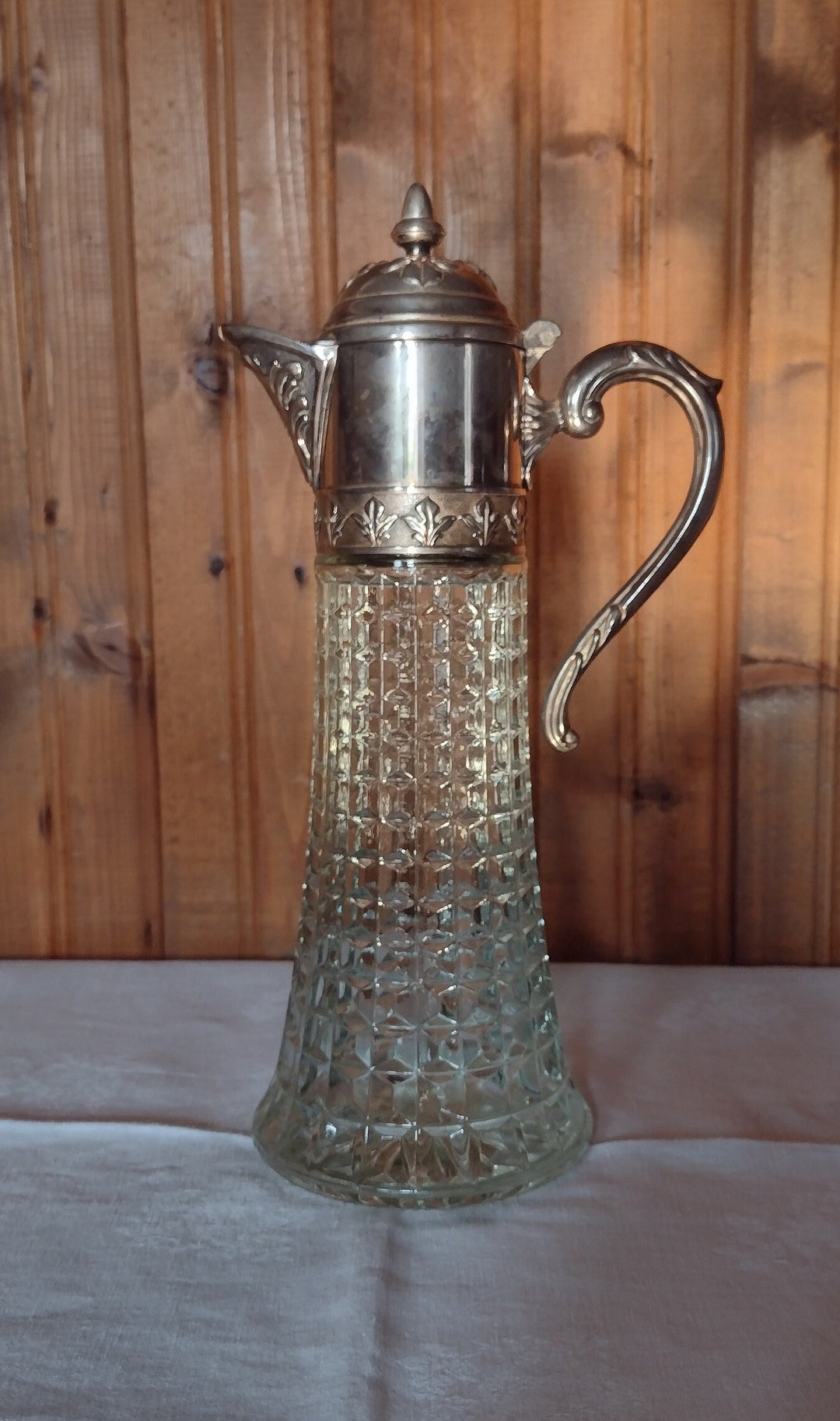 Elegant Italian Chill It Pitcher Primrose Silver Plated EP Zinc Quilted ...