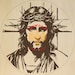 Jesus Christ in Circles: Graphics for Spiritual Presence - Etsy