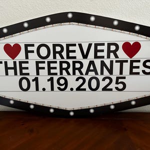 Custom Wedding Entrance Sign: VIP Bottle Service Style With Optional ...