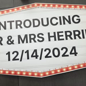 Custom Wedding Entrance Sign: VIP Bottle Service Style, Optional LED ...