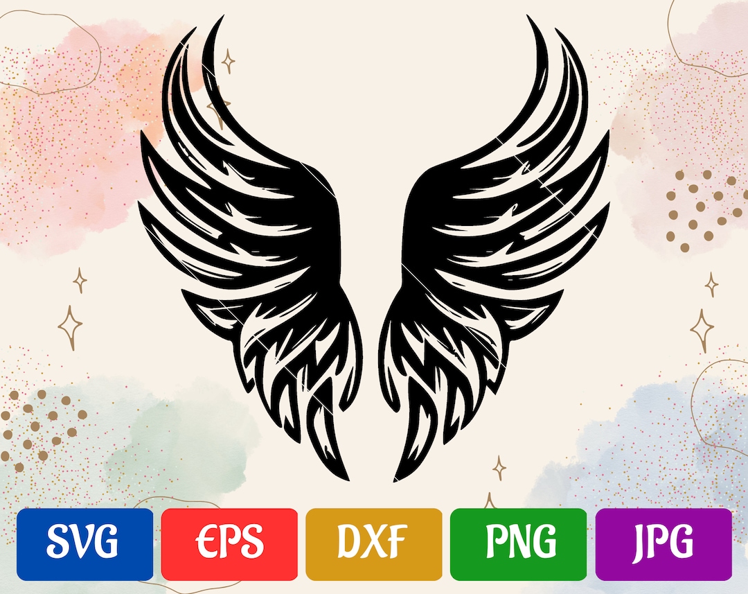 Angel Wings SVG | High-quality Vector Cut File for Cricut | Svg - Eps ...