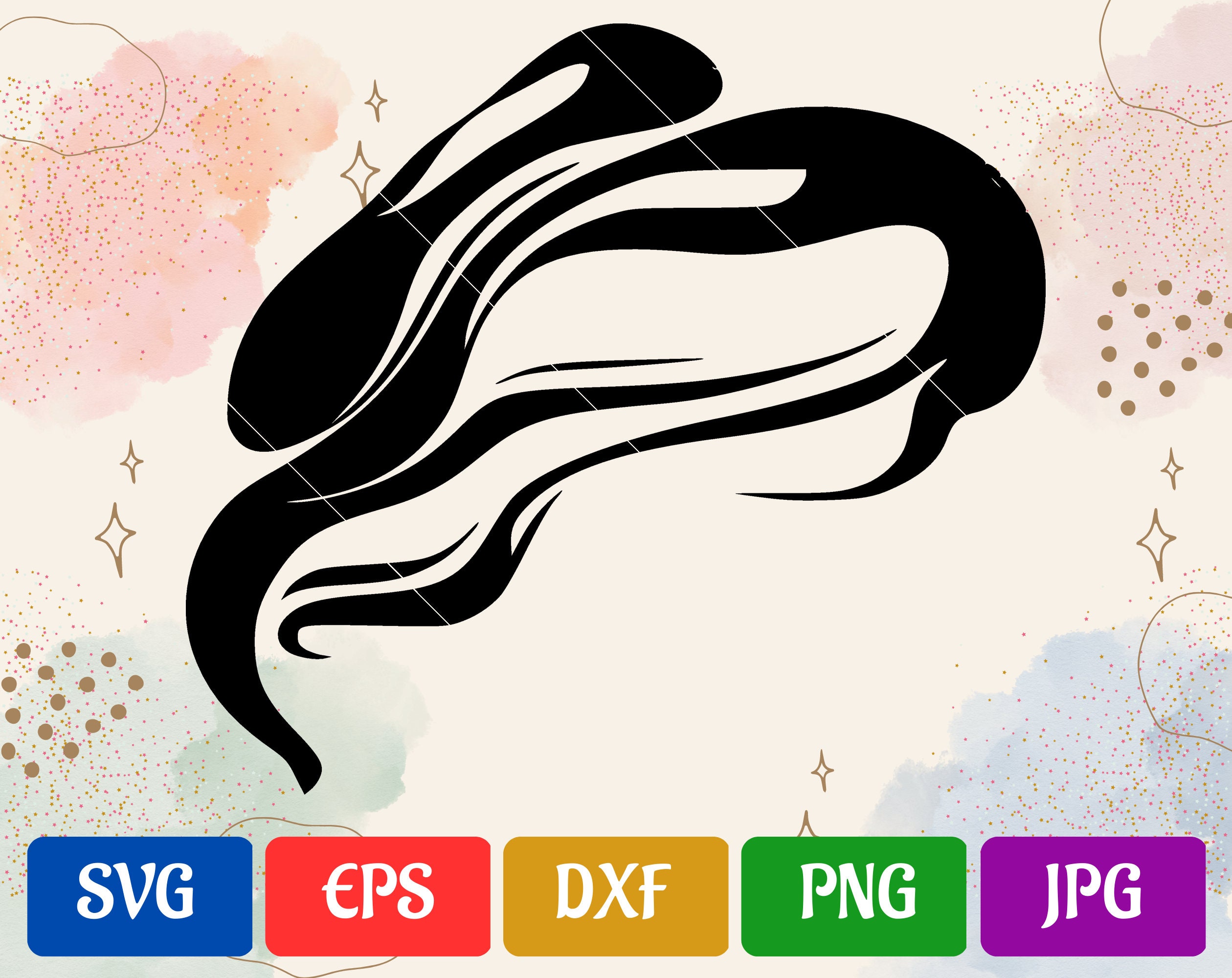 Smoke Svg Eps Dxf Png Jpg Black and White Vector - Etsy