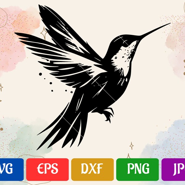 Hummingbird Outline Png - Etsy