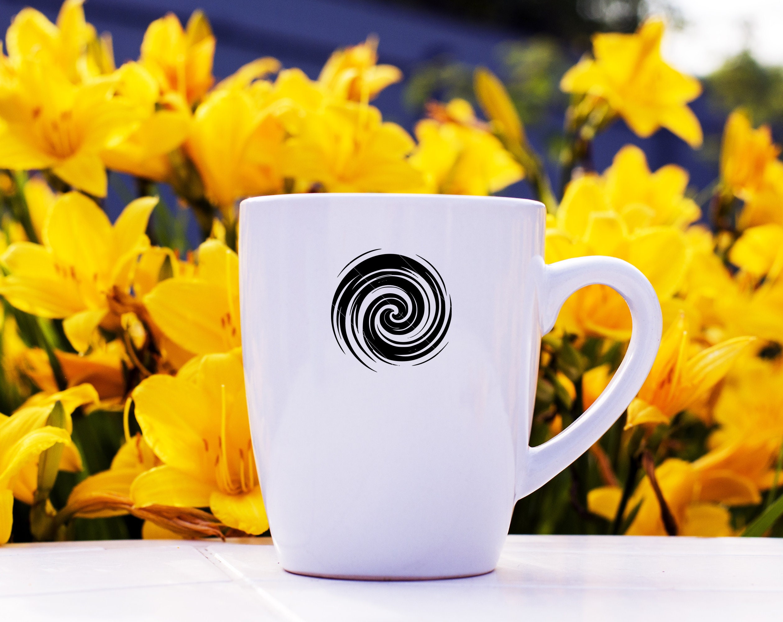 Swirl SVG Black and White Vector Cut File for Cricut Svg - Etsy