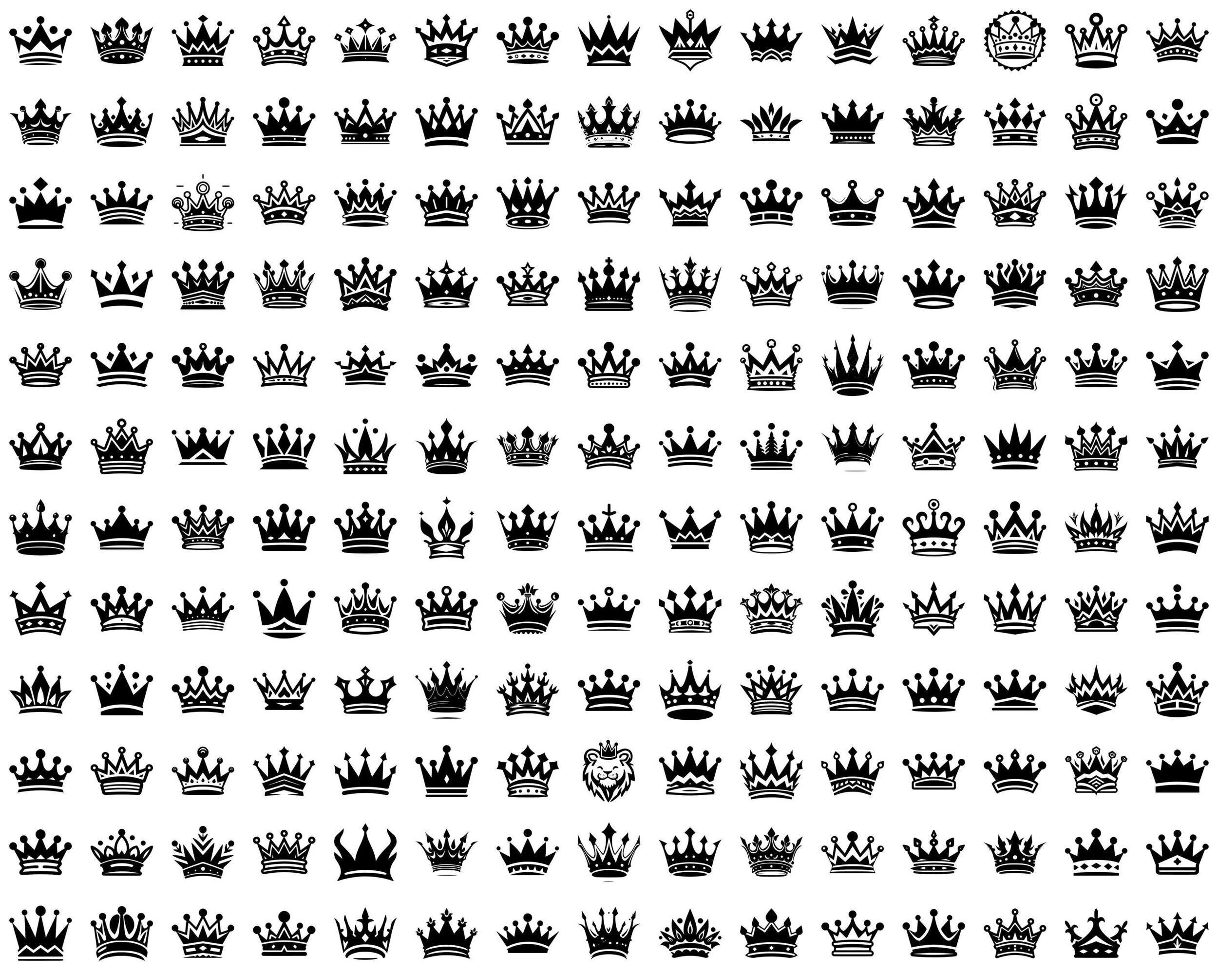 1507 Crown Mega Bundle Svg Eps Dxf Png Jpg - Etsy