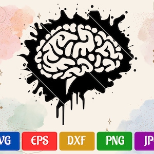 Brain SVG | High-quality Vector Cut File for Cricut | Svg - Eps - Dxf ...
