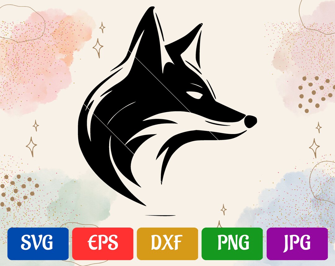 Fox Svg Eps Dxf Png Jpg High-quality Vector - Etsy