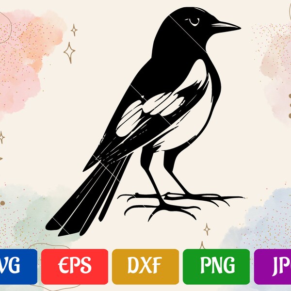 Magpie Images Png - Etsy UK