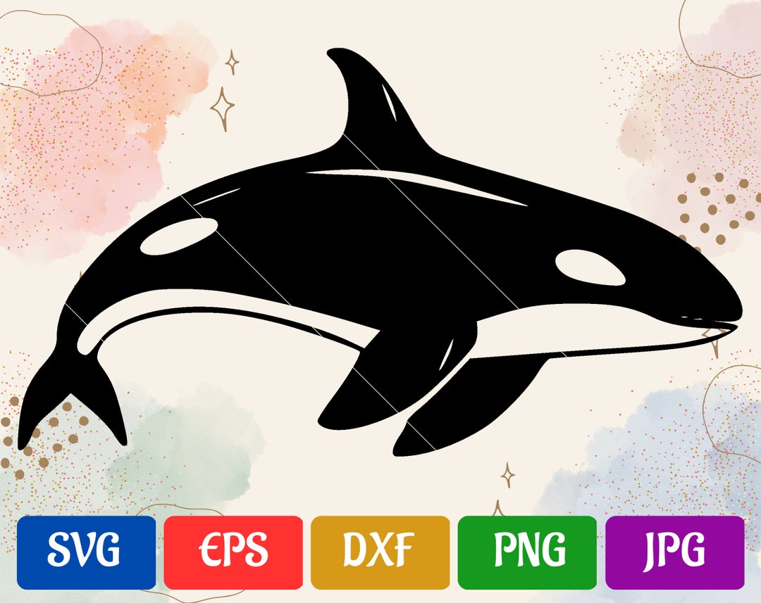 Orca | Svg - Eps - Dxf - Png - Jpg | Cricut Explore | Silhouette Cameo ...