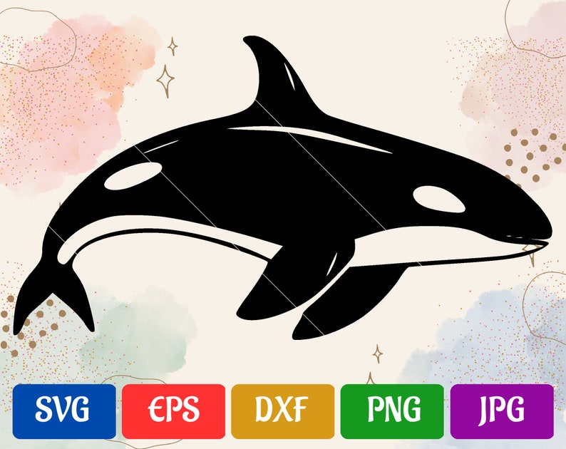 Orca Svg Eps Dxf Png Jpg Cricut Explore - Etsy