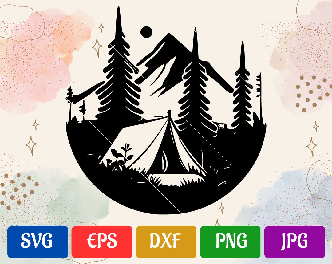 Camp Svg Eps Dxf Png Jpg High-quality Vector - Etsy