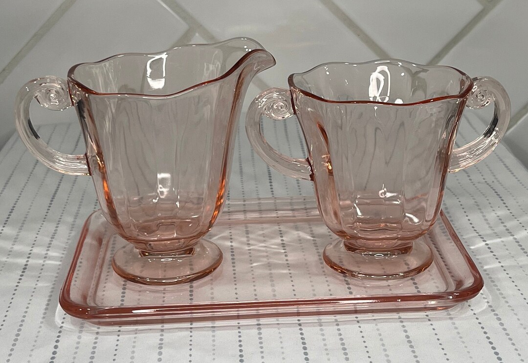 1930s Fostoria Glass Lafayette Rose Pink Depression Era - Etsy