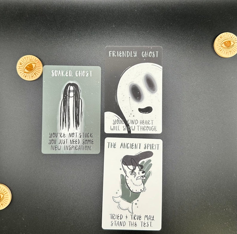 Mini Divi Ghosts Oracle Deck: Spirit Divination Tool, 30 Card Deck - Etsy