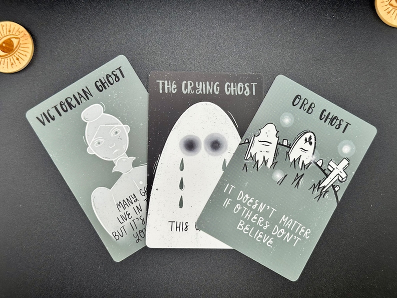 Mini Divi Ghosts Oracle Deck: Spirit Divination Tool, 30 Card Deck - Etsy