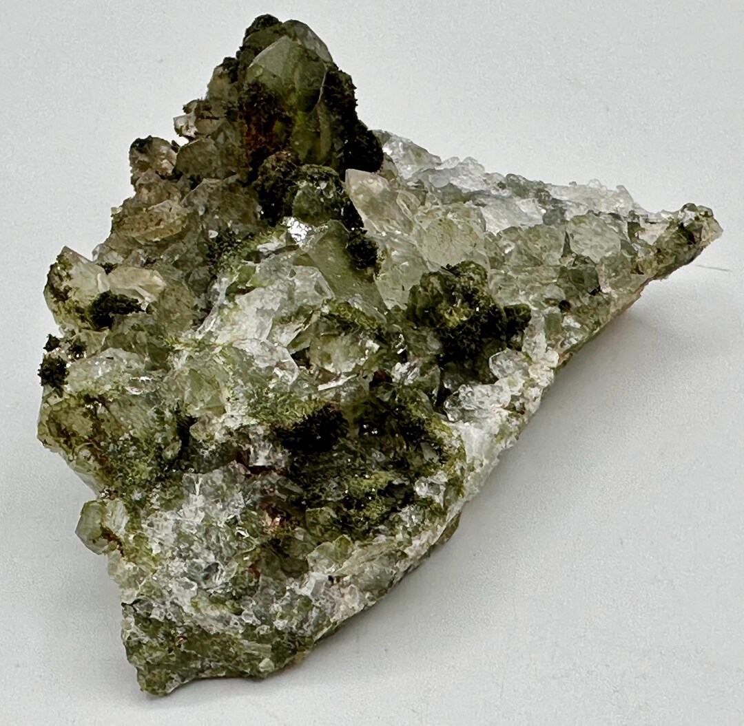 Forest Epidote, Epidote and Quartz From Turkey, Epidote Crystal Mineral ...
