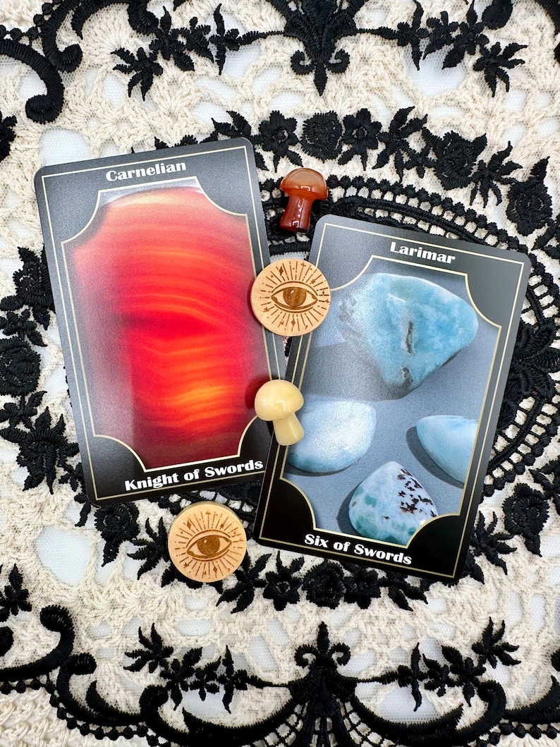 Tarot of Gemstones and Crystals, 78 Card Deck With Guide Booklet - Etsy