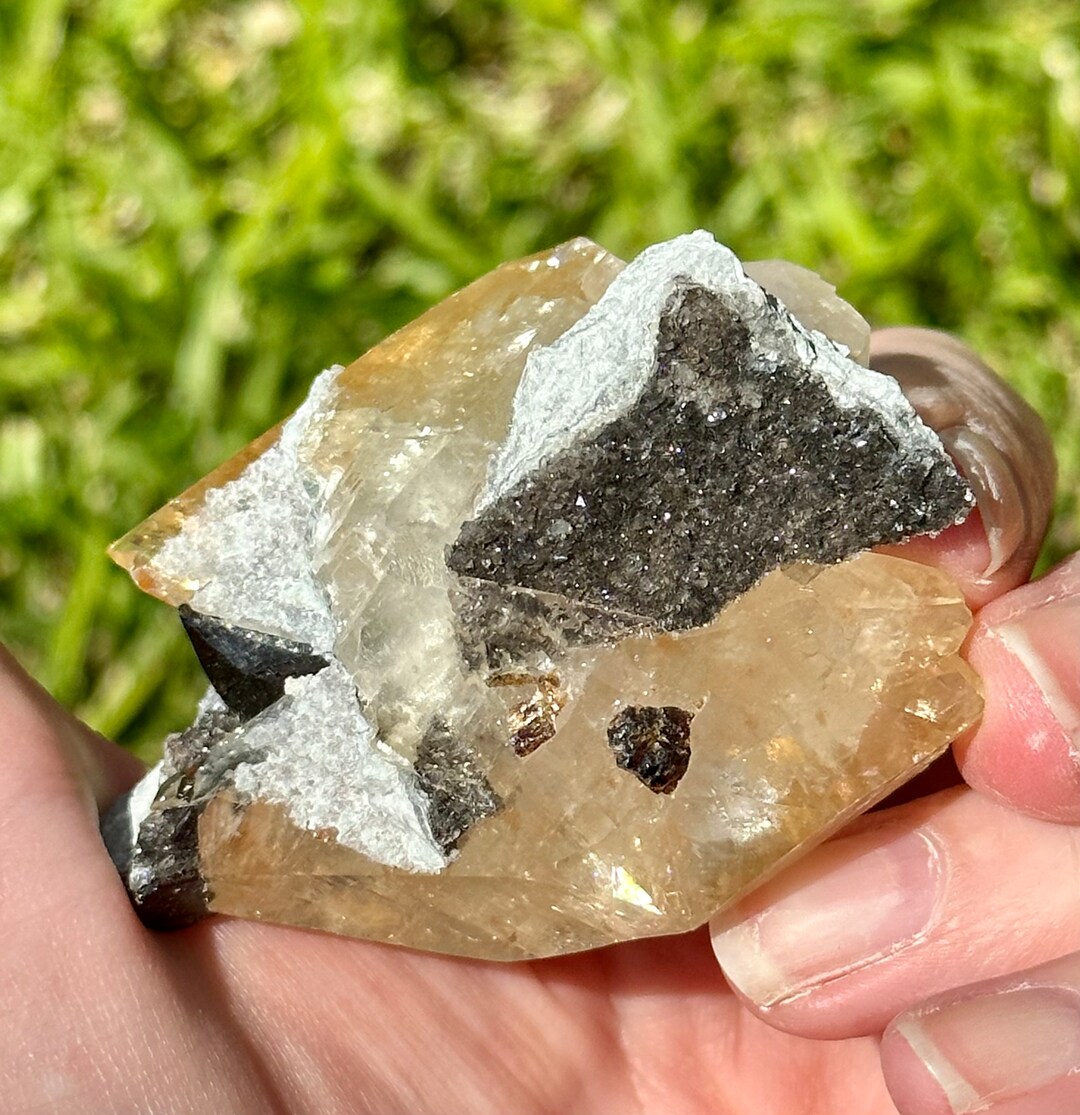 Elmwood Calcite With Sphalerite -- Crystal Mineral Specimen -- Elmwood ...