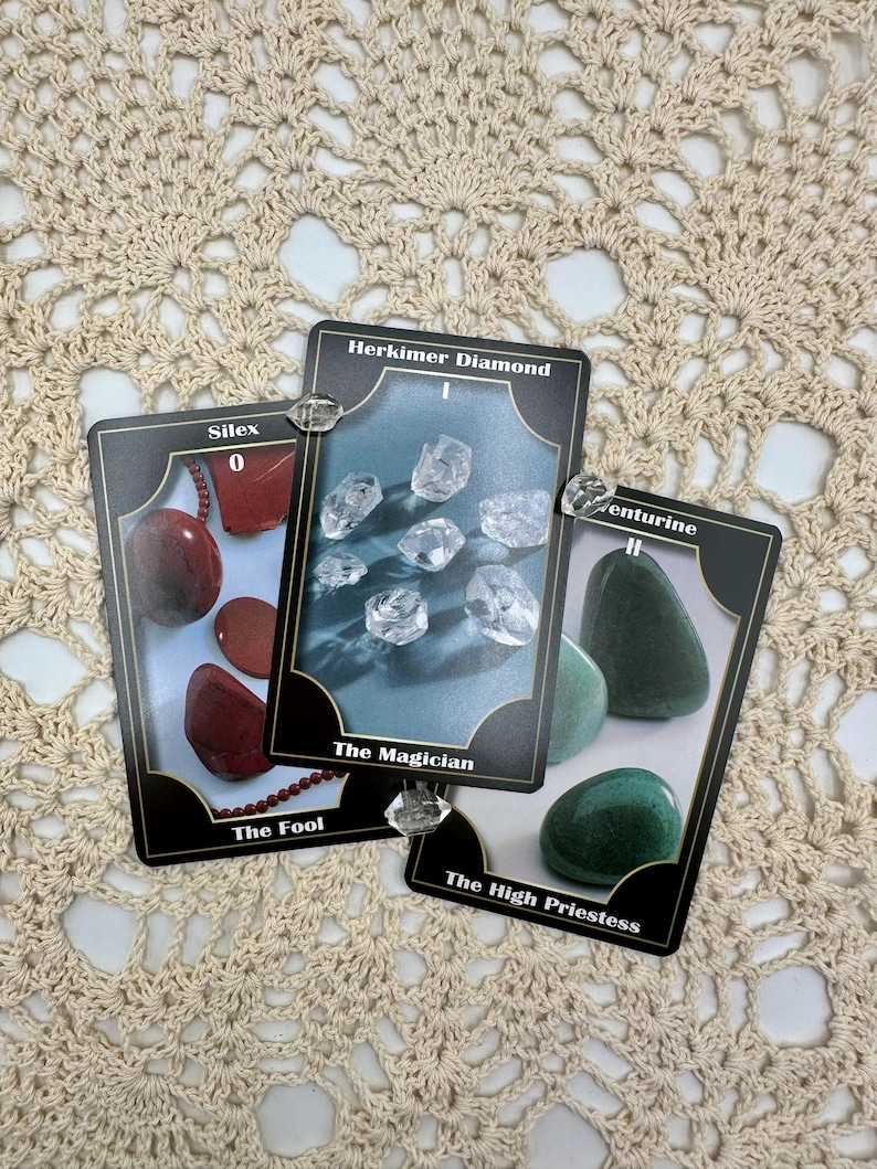 Tarot of Gemstones and Crystals, 78 Card Deck With Guide Booklet - Etsy