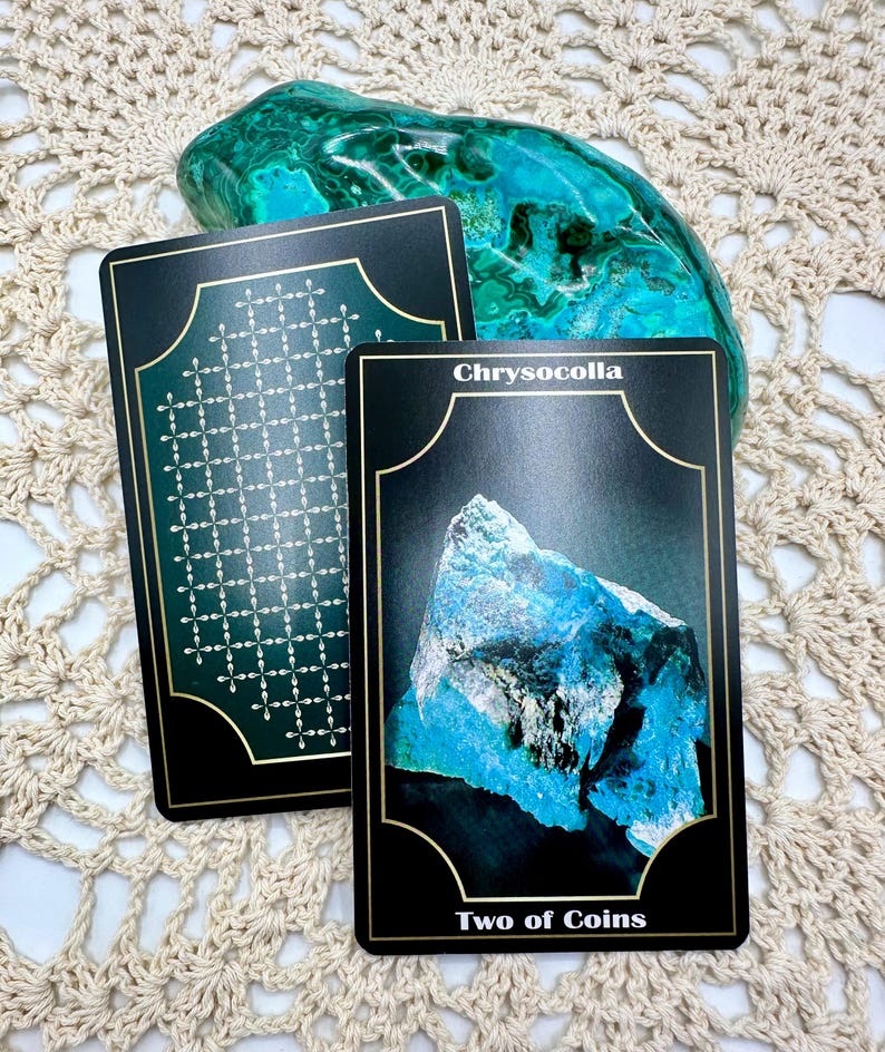 Tarot of Gemstones and Crystals, 78 Card Deck With Guide Booklet - Etsy
