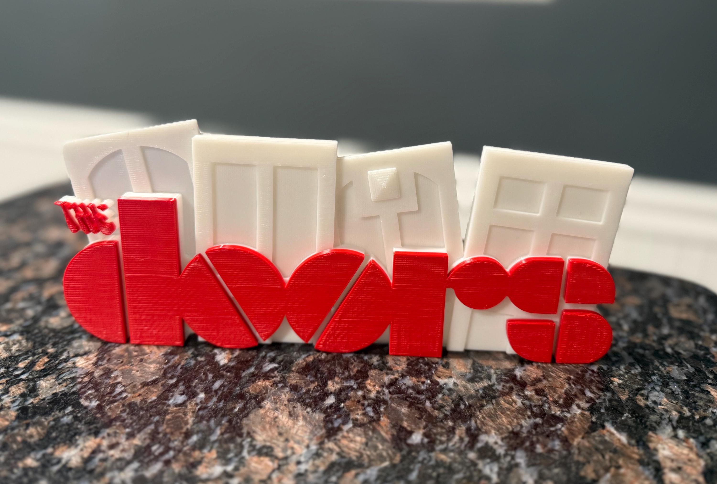 The Doors Version 2 3D Printed Logo - Etsy
